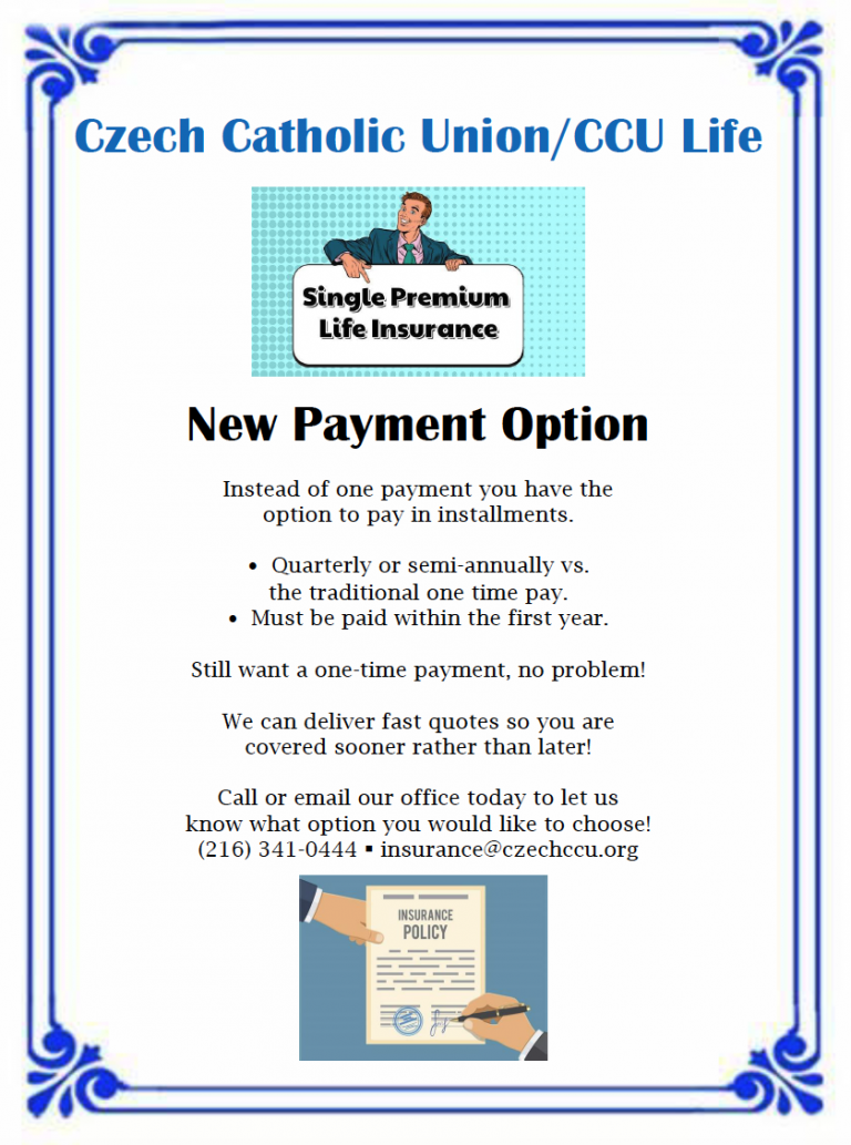 Introducing our new Single Premium Whole Life – 1 Pay plan – Czech ...